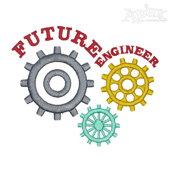 Future Engineer Machine Embroidery Design - Apex