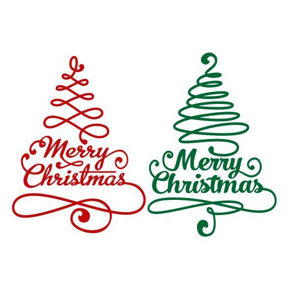 Merry Christmas Tree Cuttable Design | Apex SVG Cuttable Designs & Fonts