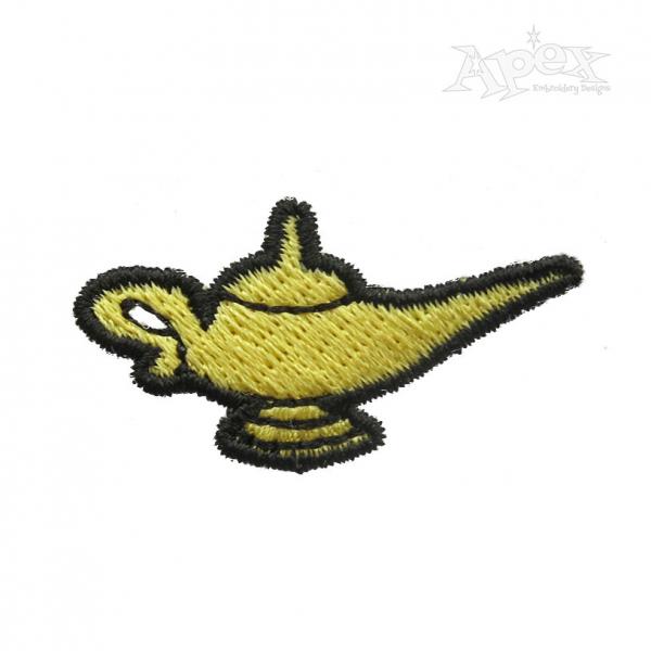 Genie Magic Lamp Machine Embroidery Design by Apex