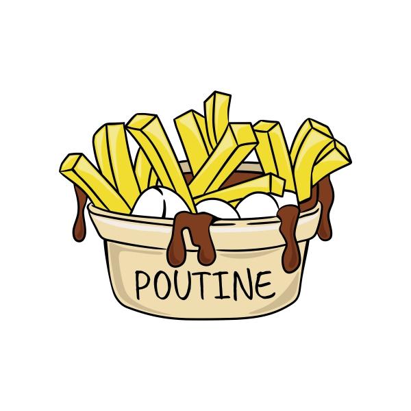Poutine Cheese Fries Cuttable Design | Apex Designs & Fonts